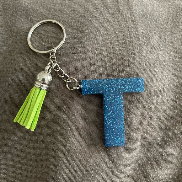Hand Crafted | Accessories | Handmade Letter T Keychain | Poshmark